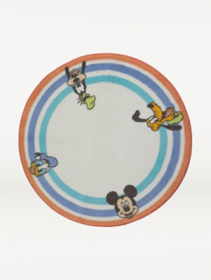 Disney Mickey Mouse & Friends Round Stripe Rug | Home | George at ASDA