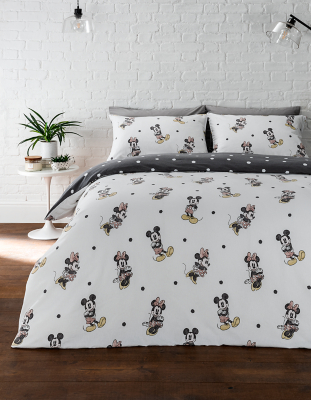 Disney Mickey & Minnie Cotton Reversible Duvet Set | Home | George at ASDA