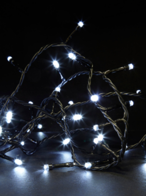 320 Battery Powered Bright White LED String Lights | Christmas | George ...