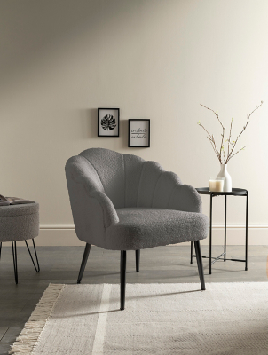 Grey Sherpa Chair | Home | George at ASDA