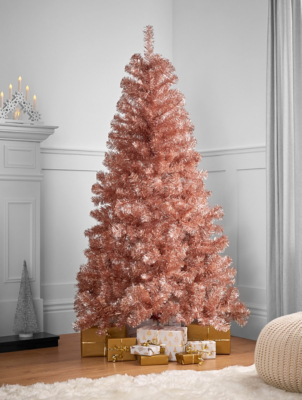 Rose Gold-Tone 6ft Unlit Christmas Tree | Christmas | George at ASDA