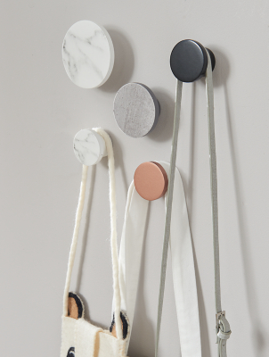 Pink & Marble Screw In Wall Hooks - Set of 5 | Home | George at ASDA