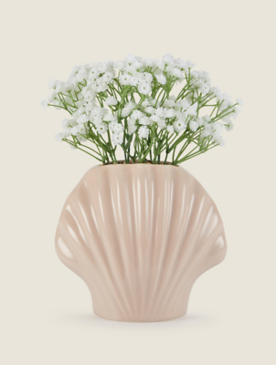 Pink Shell Artificial Gypsophila Plant | Home | George at ASDA