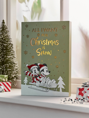 Disney Minnie & Mickey Mouse Light-Up Frame | Christmas | George at ASDA