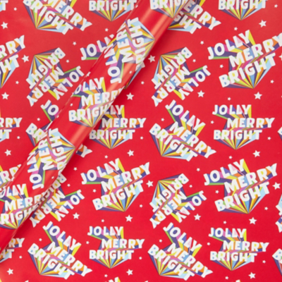 Kids’ Merry & Bright Wrapping Paper 10m | Christmas | George at ASDA