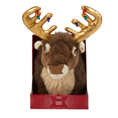 Brown Christmas Animated Dancing Moose Head | Christmas | George at ASDA
