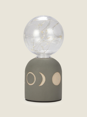 Grey Celestial Moon Battery Portable Lamp | Home | George at ASDA