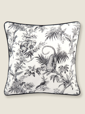 Monochrome Monkey Cushion | Home | George at ASDA