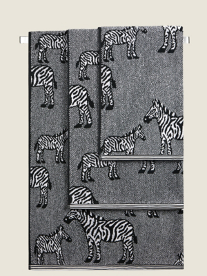 Black & White Zebra Towel Range | Home | George at ASDA