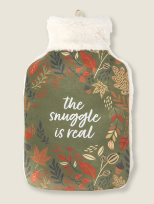 Green Snuggle Is Real Hot Water Bottle | Home | George at ASDA
