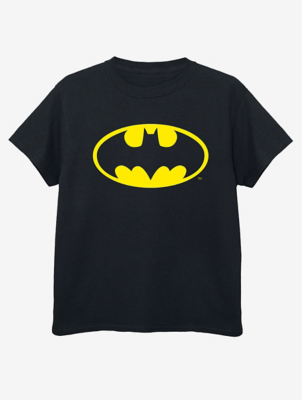 NW2 DC Originals Batman Official Logo Kids Black T-Shirt | Kids ...