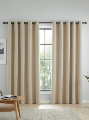 Catherine Lansfield Natural Wilson Eyelet Curtains | Home | George at ASDA