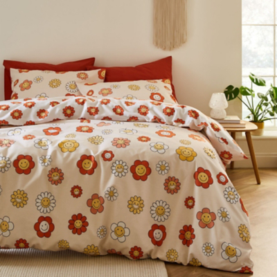 Sassy B Groovy Floral Natural Duvet Cover Set | Home | George at ASDA