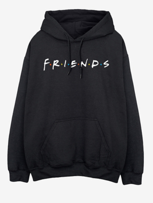 NW2 Friends Logo Black Printed Hoodie | Men | George at ASDA