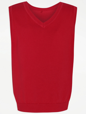 Red V-Neck School Tank Top | School | George at ASDA