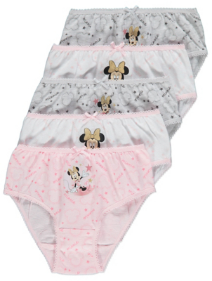 Disney Minnie Mouse Briefs 5 Pack | Kids | George at ASDA