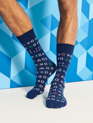 PlayStation Logo Print Ankle Socks 4 Pack | Men | George at ASDA