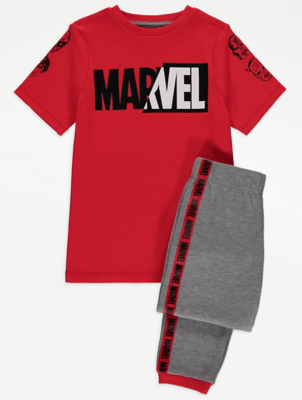 Marvel Red Logo Pyjamas | Kids | George at ASDA