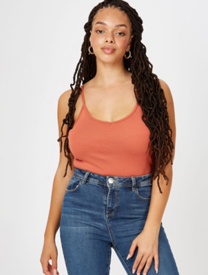 Ribbed Cami Tops 2 Pack | Women | George at ASDA