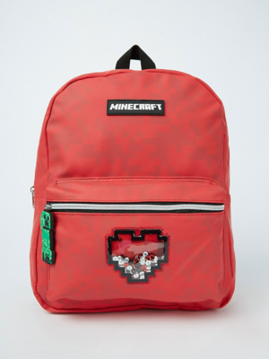 Minecraft Red Sequin Detail Backpack | Kids | George at ASDA