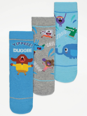 Hey Duggee Character Print Ankle Socks 3 Pack | Kids | George at ASDA