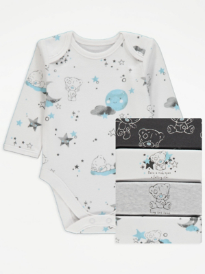 Tatty Teddy Long Sleeve Bodysuits 5 Pack | Baby | George at ASDA