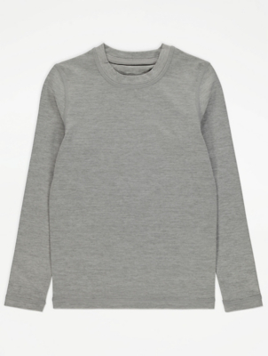 Grey Marl Base Layer Top | Kids | George at ASDA