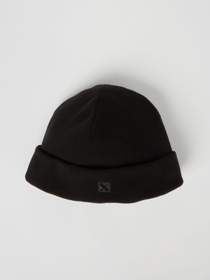 Black Fleece Beanie Hat | Men | George at ASDA