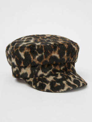 Leopard Print Baker Boy Hat | Women | George at ASDA