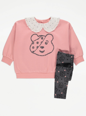 Children in Need Pudsey Bear Sweatshirt and Leggings Outfit | Kids ...