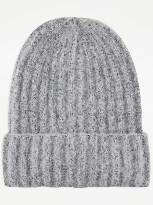 PIECES Grey Beanie Hat | Women | George at ASDA