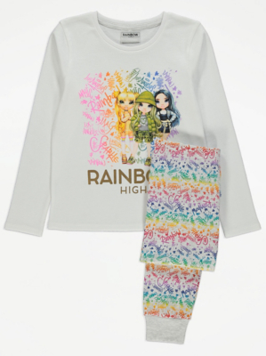 Rainbow High Graffiti Print Pyjamas | Kids | George at ASDA