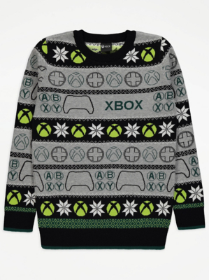 Xbox Grey Knitted Christmas Jumper | Kids | George at ASDA