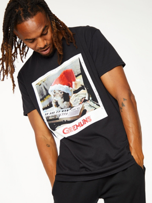 Gremlins Gizmo Black Christmas T-Shirt | Men | George at ASDA