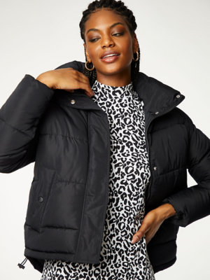 Black Short Padded Jacket | Women | George at ASDA