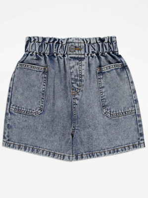 Blue Paper Bag Waist Shorts | Kids | George at ASDA