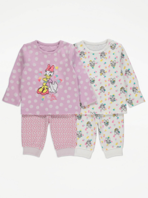 Disney Daisy Duck Long Sleeve Pyjamas 2 Pack | Baby | George at ASDA