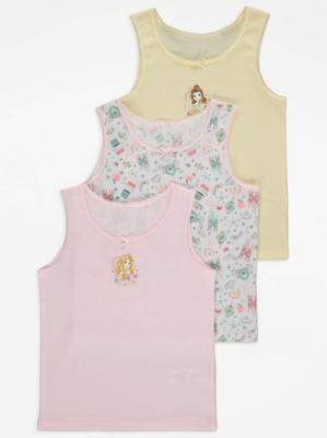 Disney Princess Vests 3 Pack | Kids | George at ASDA