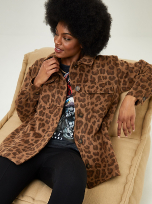 Brown Animal Print Shacket | Women | George at ASDA