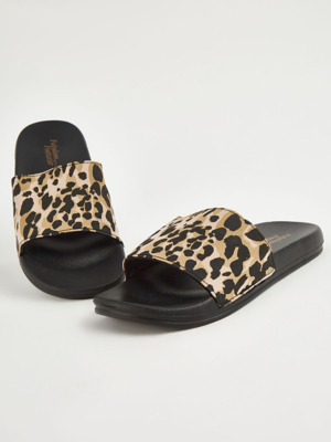 Leopard Print Sliders | Women | George at ASDA