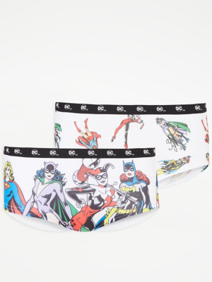 DC Comics Character Print Briefs 2 Pack | Lingerie | George at ASDA