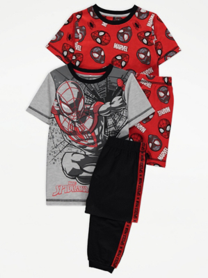 Marvel Spider-Man Pyjamas 2 Pack | Kids | George at ASDA