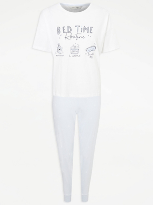 Bedtime Routine Short Sleeve Pyjamas | Women | George at ASDA