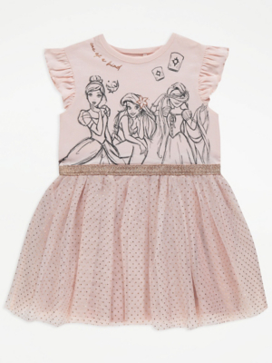 Disney Princess Character Print Pink Dress | Kids | George at ASDA