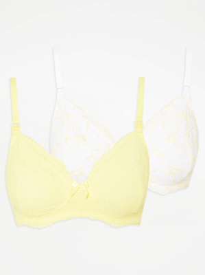 Lace Non Padded Non Wired Nursing Bras 2 Pack | Lingerie | George at ASDA