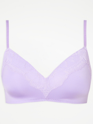 Lilac Non Wired Padded Bra | Lingerie | George at ASDA