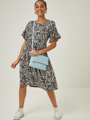 Animal Print Knee Length Dress | Women | George at ASDA