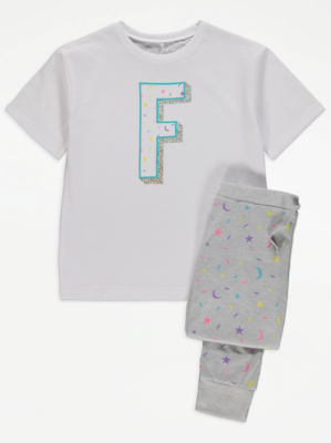 Alphabet Letter F Printed Pyjamas | Kids | George at ASDA
