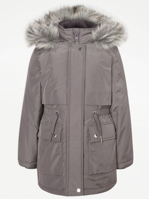 Charcoal Hooded Parka | Kids | George at ASDA