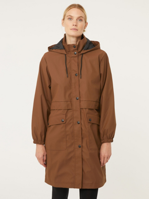 Brown Longline Rain Mac | Women | George at ASDA